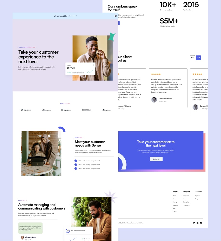 Instructions | Sense - Webflow HTML Website Template
